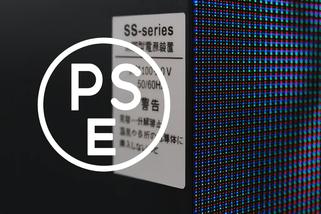 PSE・電気安全法とLEDビジョン｜安全な導入に不可欠な法律と手続き解説 - 東京・札幌のデジタルサイネージなら業界最安値・5年保証のCRYSTAL VISION